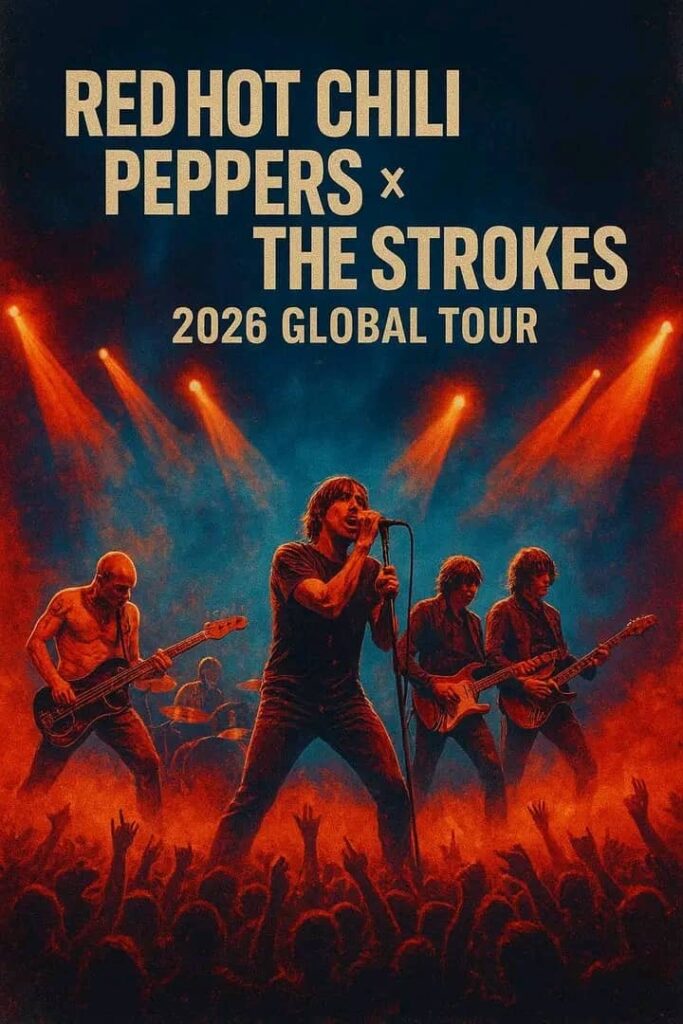 Red Hot Chili Peppers and The Strokes Announce Explosive 2026 Global ...