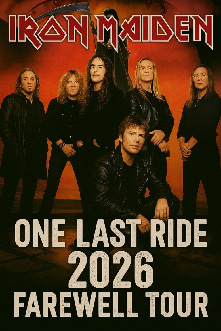The End of an Era: Iron Maiden Announces Monumental 2026 Farewell Tour — “One Last Ride” Set to ...