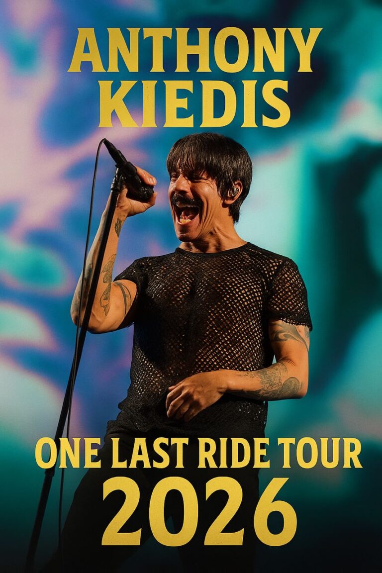 Anthony Kiedis Announces 2026 Tour ‘One Last Ride’ — A Soul-Stirring Revival That Breathes New ...