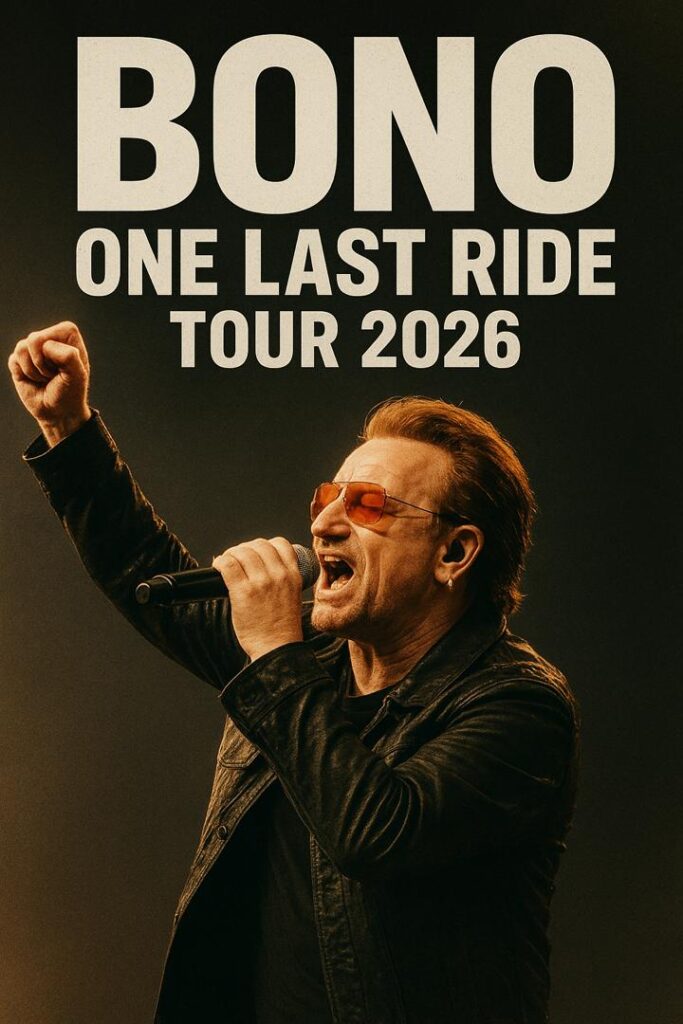 Bono Announces 2026 Tour ‘One Last Ride’ — A Soul-Stirring Revival That ...