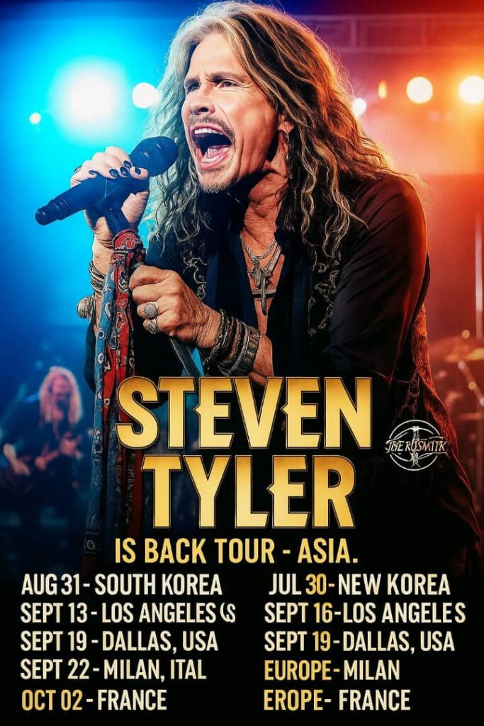 Steven Tyler Ignites the Stage Again — “Is Back Tour 2026” Goes Global ...
