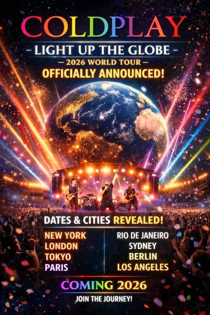 Coldplay Light Up the Globe — 2026 World Tour Officially Announced ...