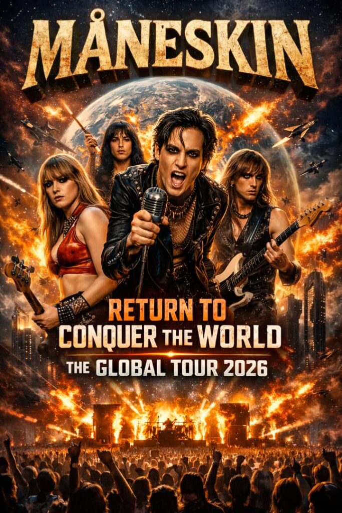 Maneskin Returns to Conquer the World: The Global Tour 2026... Full details