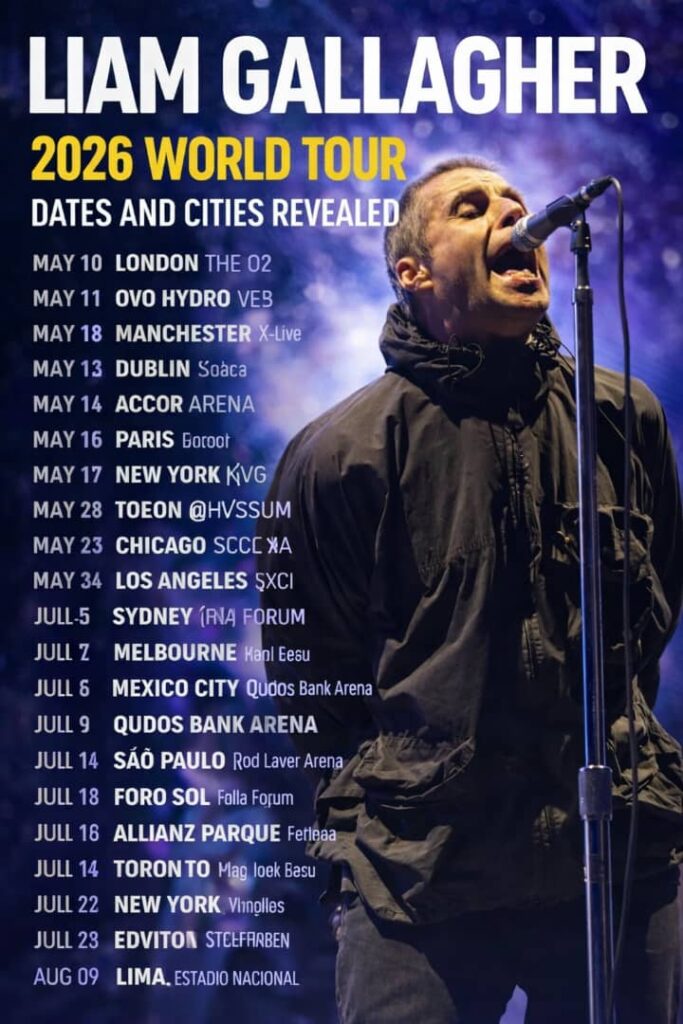 It’s Official: Liam Gallagher Announces Explosive 2026 World Tour ...