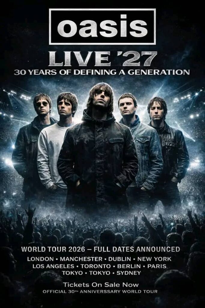 It’s Official: Oasis Celebrates 30 Years With Epic “Live 27” World Tour ...
